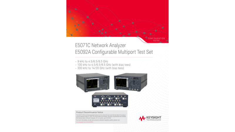 E5071C ENA Vector Network Analyzer | Keysight